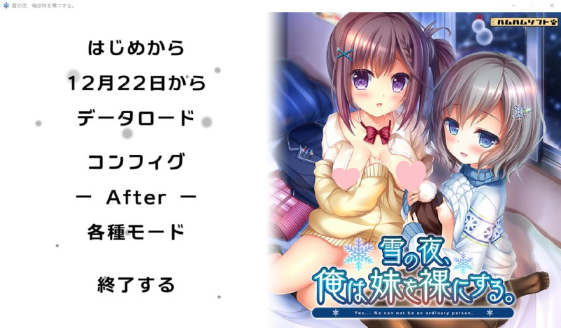 2228[ADV/汉化]雪之夜,我将妹妹脱光衣服~雪の夜、俺は妹を菓にする。AI汉化版+全CG存档★全CV-ACG俱乐部 - 各类游戏免费下载